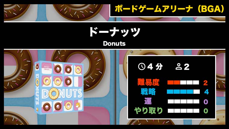 『ドーナッツ（BGA）』の遊び方・魅力をご紹介！｜くりログ